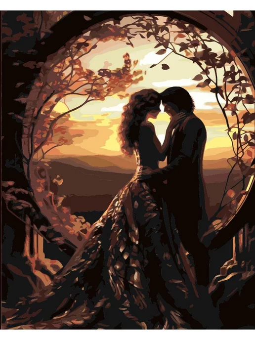 Картина по номерам Романтика на холсте АртГрафика